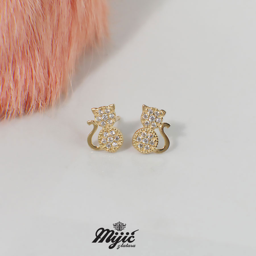 Zlatara Mijić Grocka - Nakit za decu - Minđuše - Zlatne mindjuše za decu